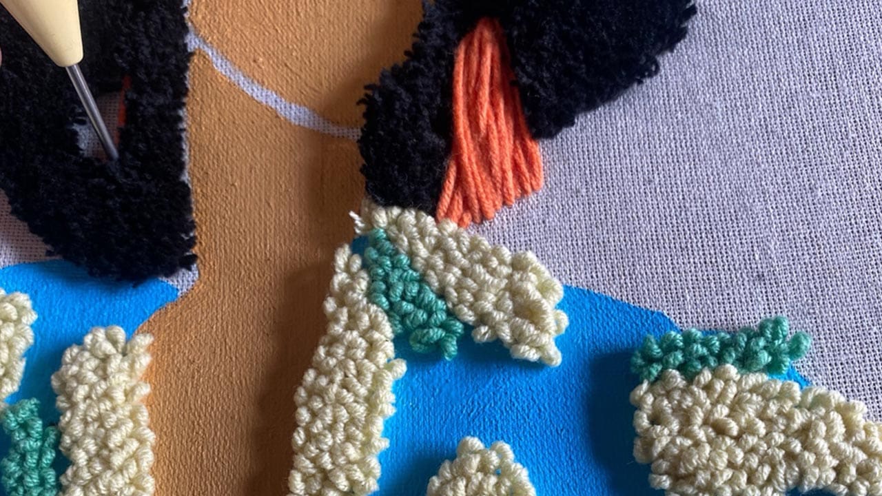 Kreatives Handwerk: Punch Needle trifft Acrylmalerei! — tim ...